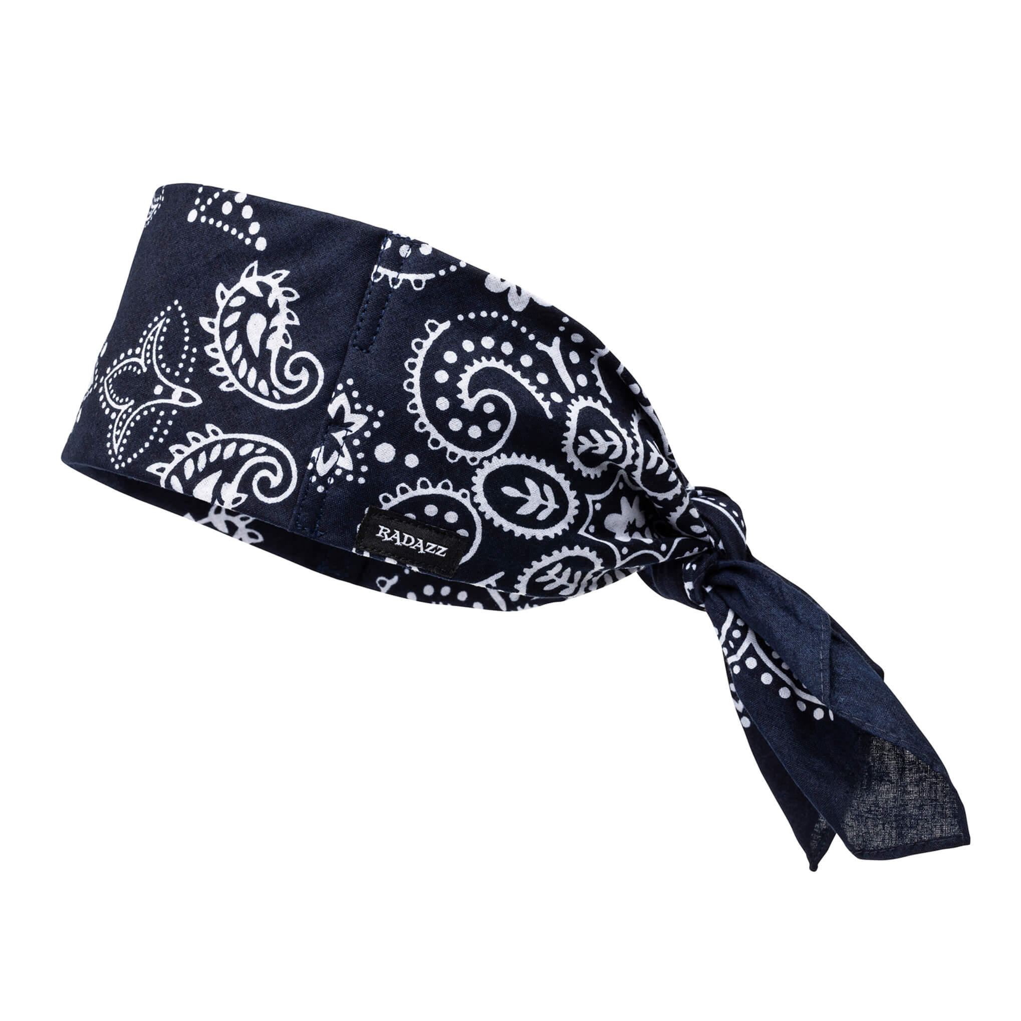 Texas Paisley Bandana - Navy White – RADAZZ Apparel