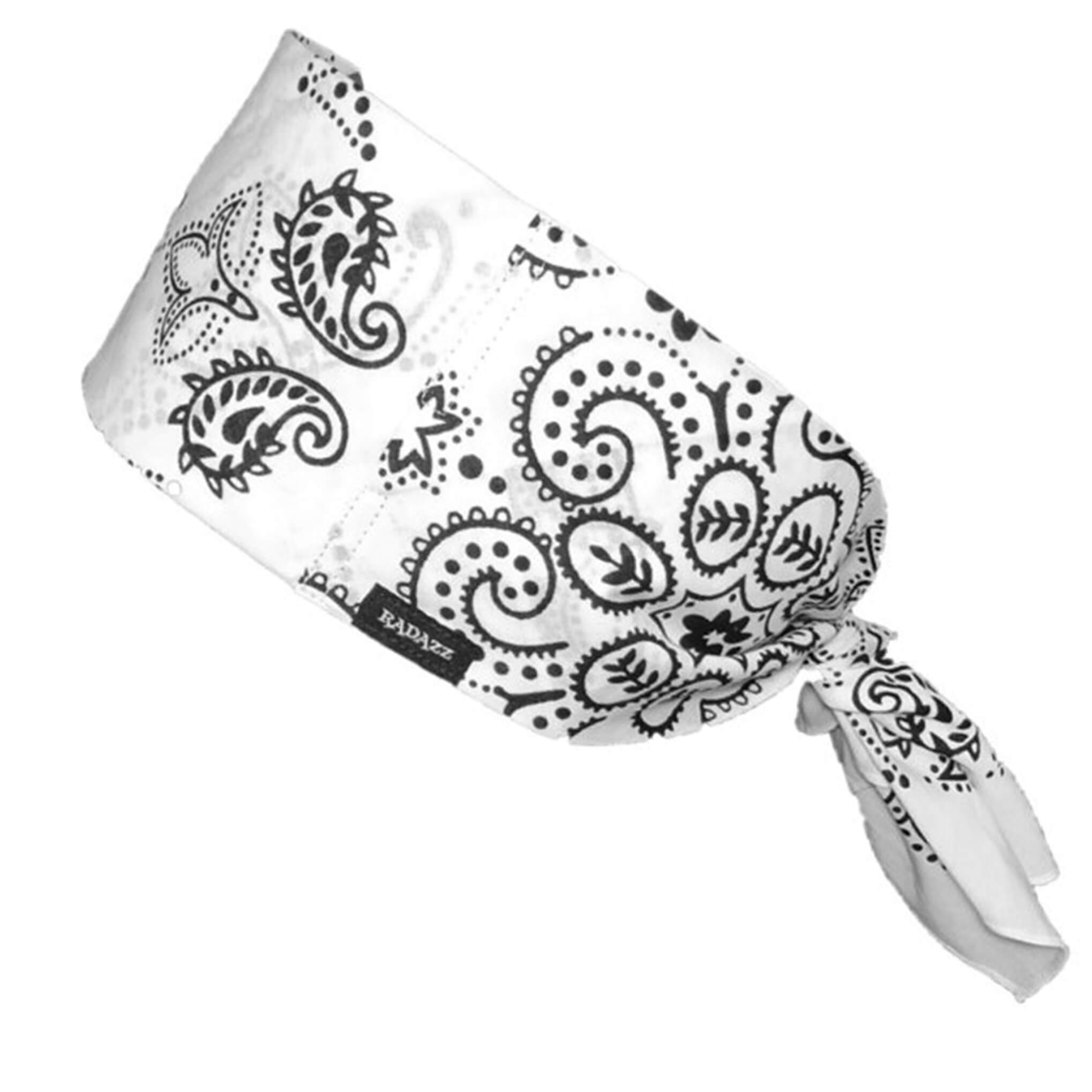 Texas Paisley Bandana - White Black – RADAZZ Apparel